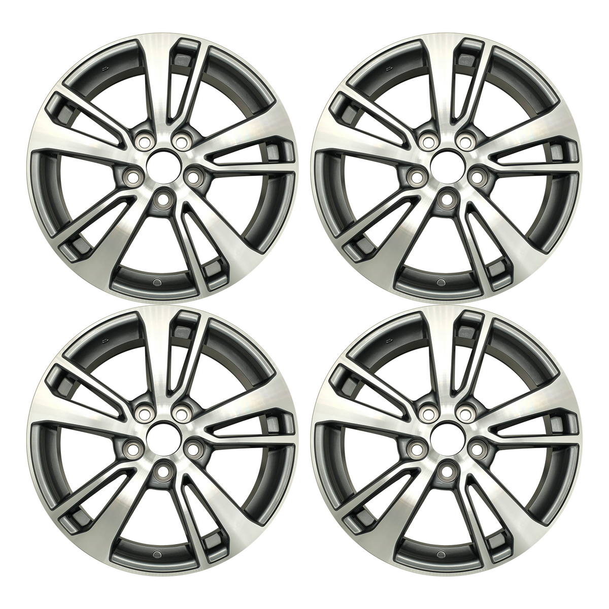 For Toyota RAV4 OEM Design Wheel 17” 17x7 2016-2018 Machined Grey Set ...