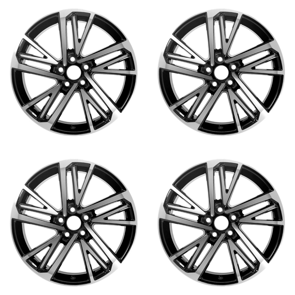 For Toyota Camry OEM Design Wheel 19" 19x8 2025 Machined Black Set of ...
