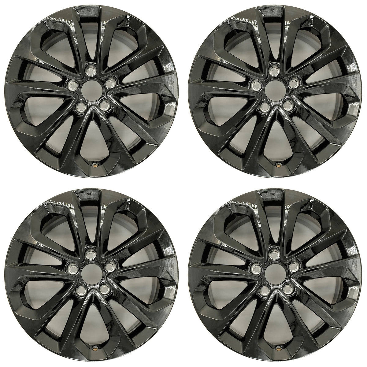 For Honda Accord OEM Design Wheel 18" 18x8 2013-2015 GLOSS BLACK Set o ...