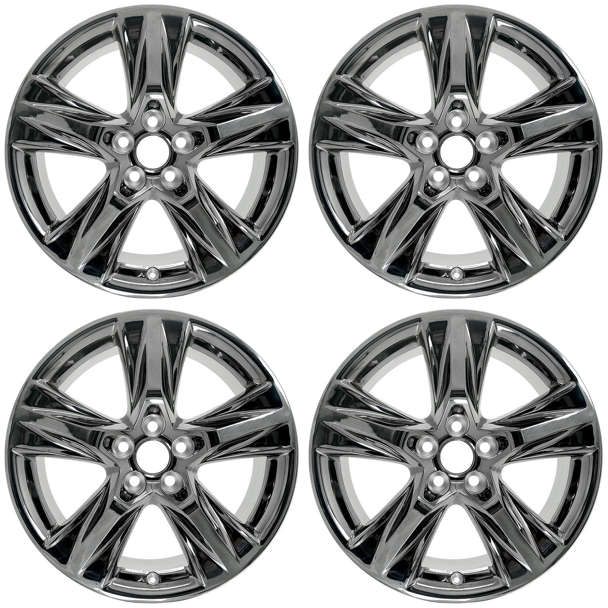 SET OF 4 NEW 19" Black Chrome Wheels for 2014-2019 Toyota Highlander ...