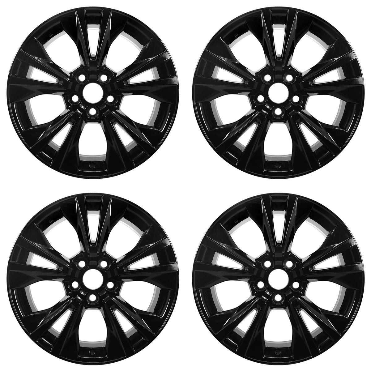 For Toyota Hinghlander OEM Design Wheel 18" 18x7.5 2014-2019 Gloss Bla ...