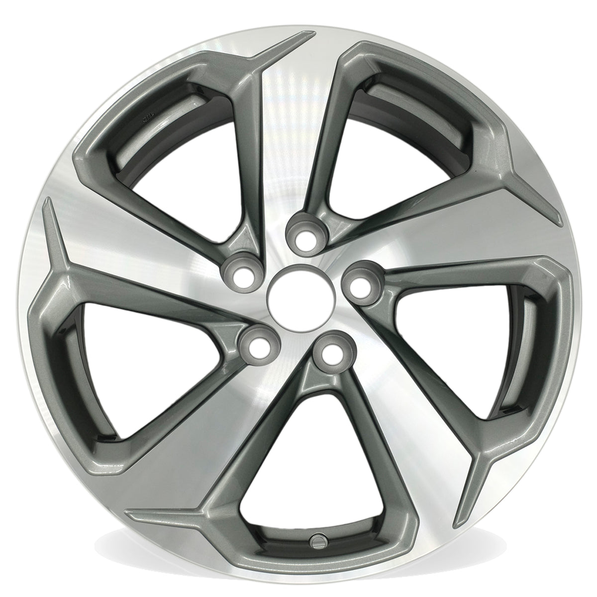 18” NEW Single 18x7 MACHINED DARK GREY Wheel for TOYOTA RAV4 2021 2022 ...