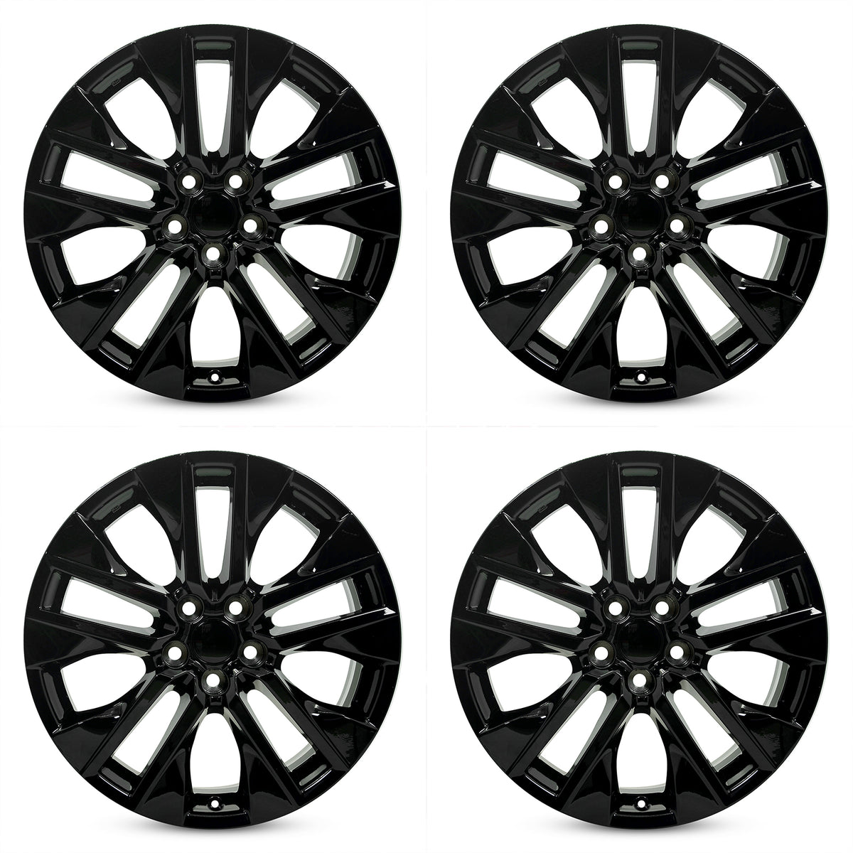For Toyota RAV 4 OEM Design Wheel 19" 2019-2023 19x7.5 GLOSS BLACK Set ...