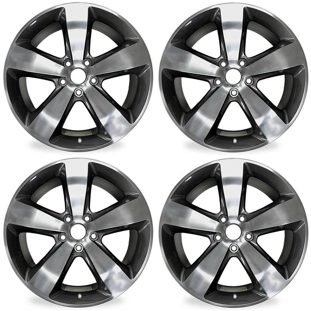 20" SET OF 4 New Wheels For 2014 2015 2016 Jeep Grand Cherokee POLISHED ...