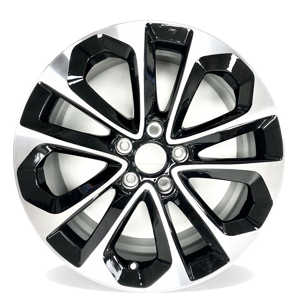 18" Single New Machined Black Wheel For 2013-2015 Honda Accord OEM Qua ...