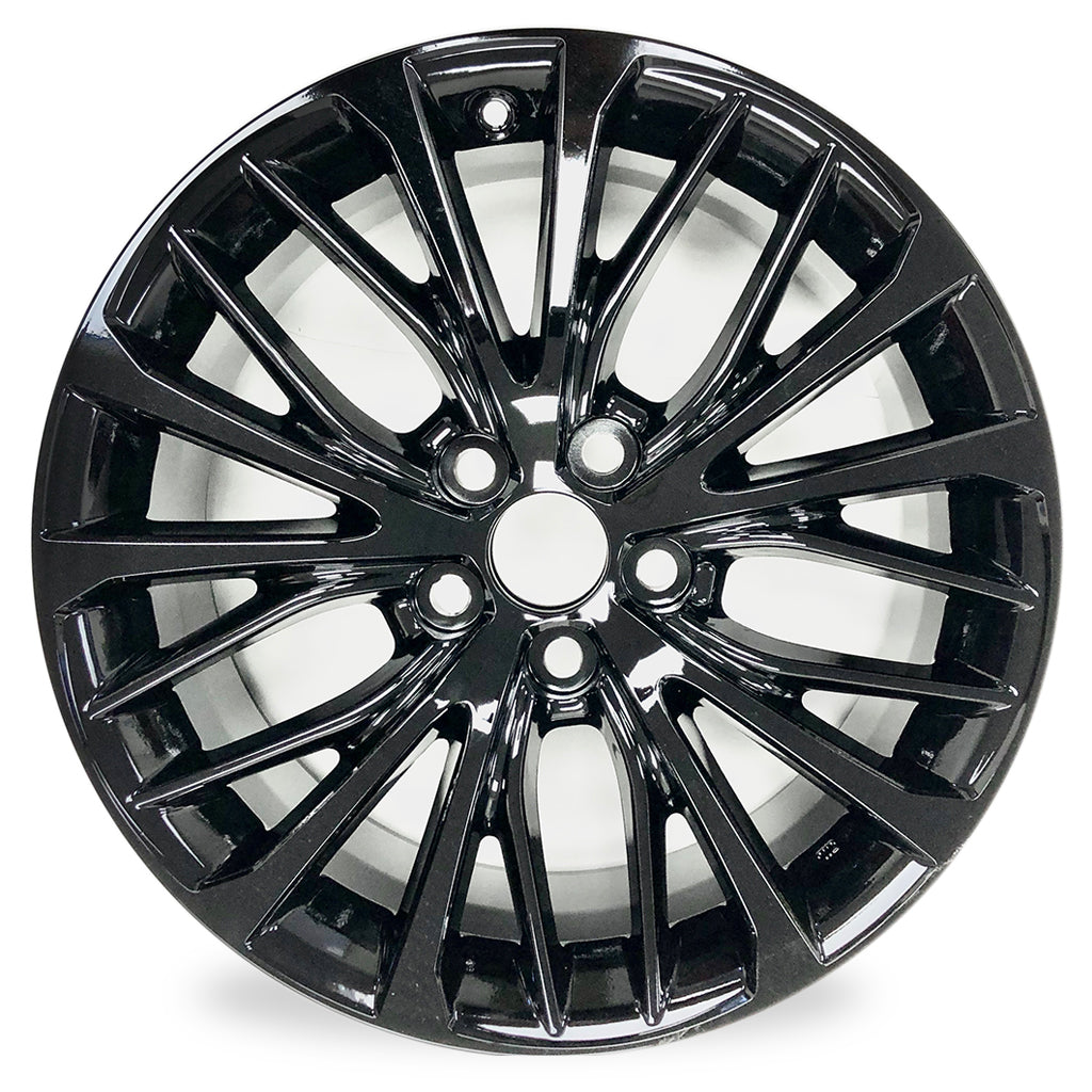 18" 18x8 Single New GLOSS Black Alloy Wheel For 2018-2022 Toyota Camry ...