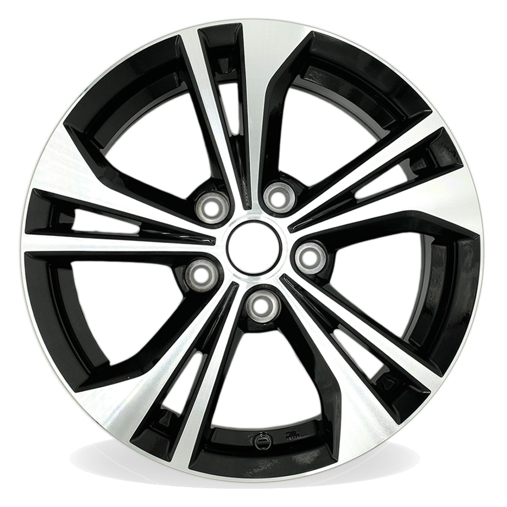 16" Single 16x6.5 Machined Black Alloy Wheel For Nissan Sentra 2020 ...
