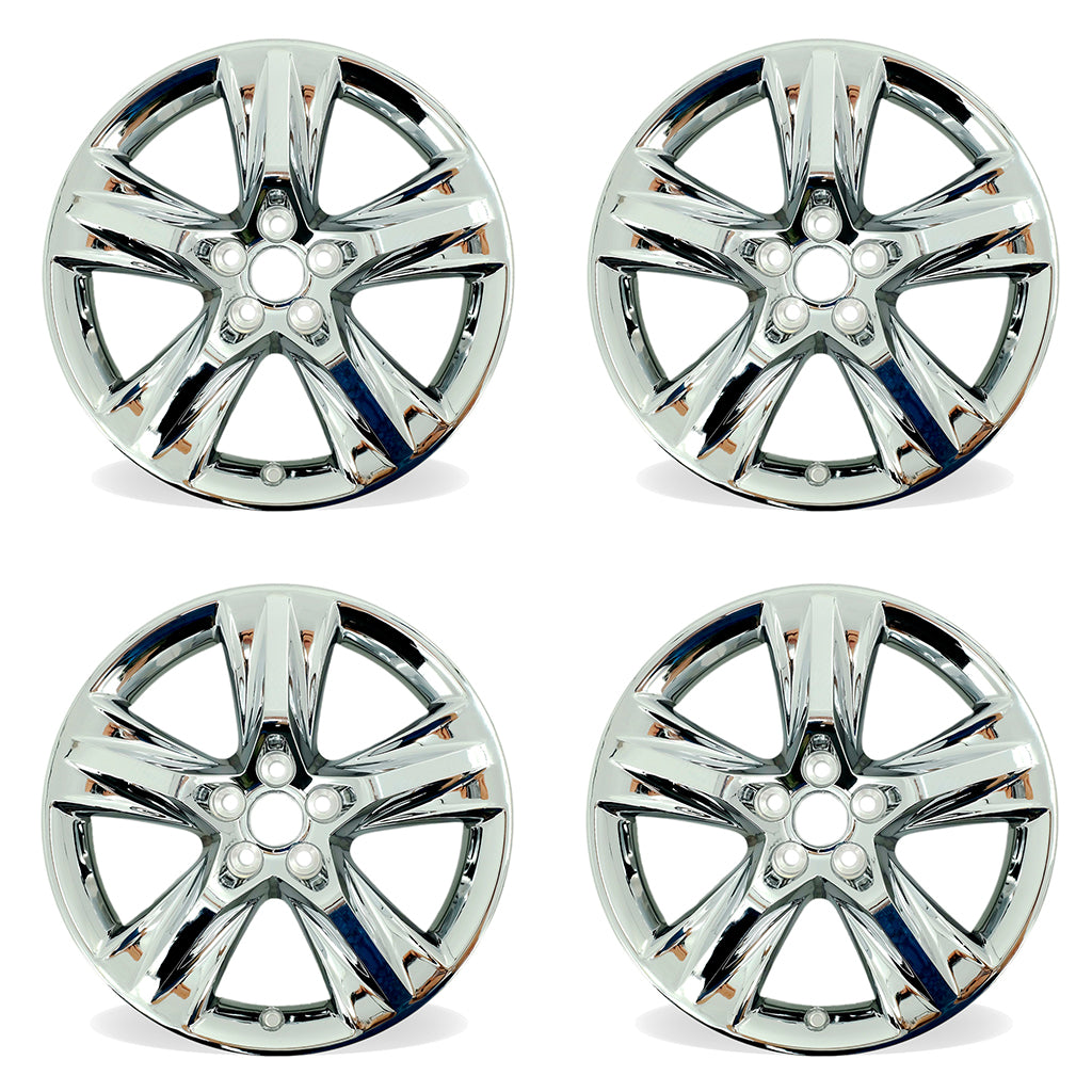 Set of 4 New 19" 19X7.5 Wheels With Chrome Clad Cover for 2014-2019 To ...