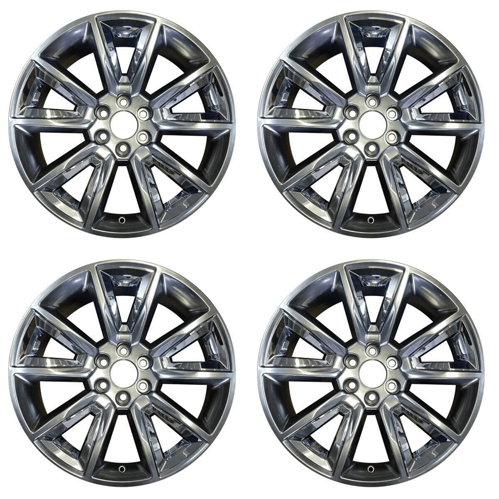 22" SET OF 4 Wheels For 2015-2020 Chevy Silverado 1500 Suburban Tahoe ...