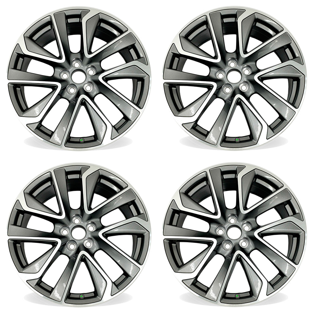 18" 18x8 Set of 4 Machined Grey Alloy Wheels For Toyota Corolla 2019-2 ...